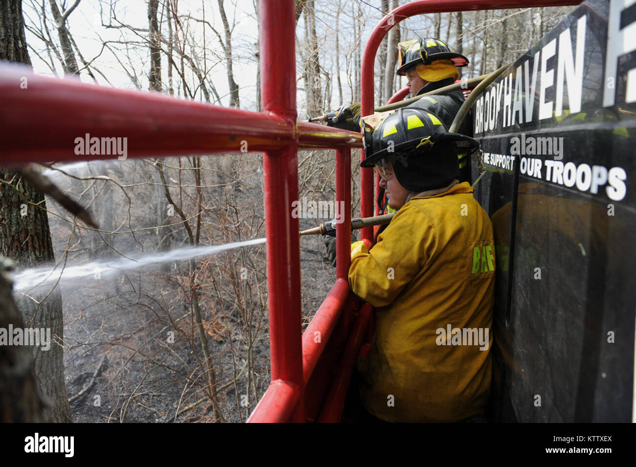 SUFFOLK COUNTY, NY - Manorville and Brookhaven firefighters ride a ...