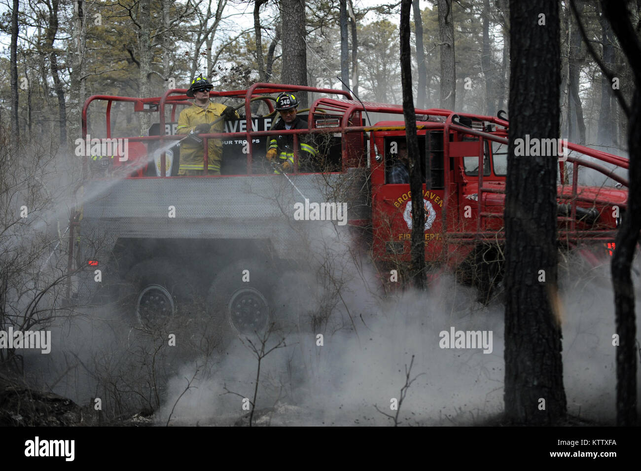 SUFFOLK COUNTY, NY - Manorville and Brookhaven firefighters ride a ...