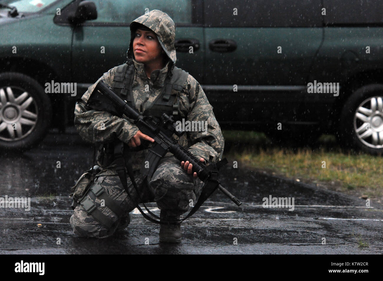 WESTHAMPTON BEACH, NY - Senior Airman Tara Langella on patrol at FS ...