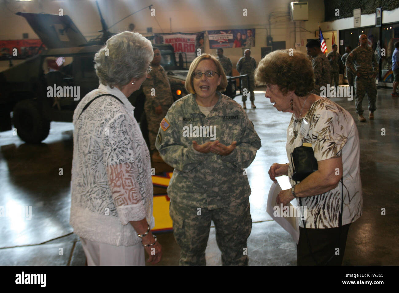 TROY, N.Y. - New York Army National Guard Lt. Col. Jude Mulvey greets ...