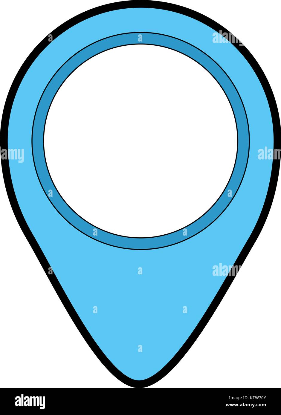 pin pointer location with arrow vector illustration design Stock Vector ...