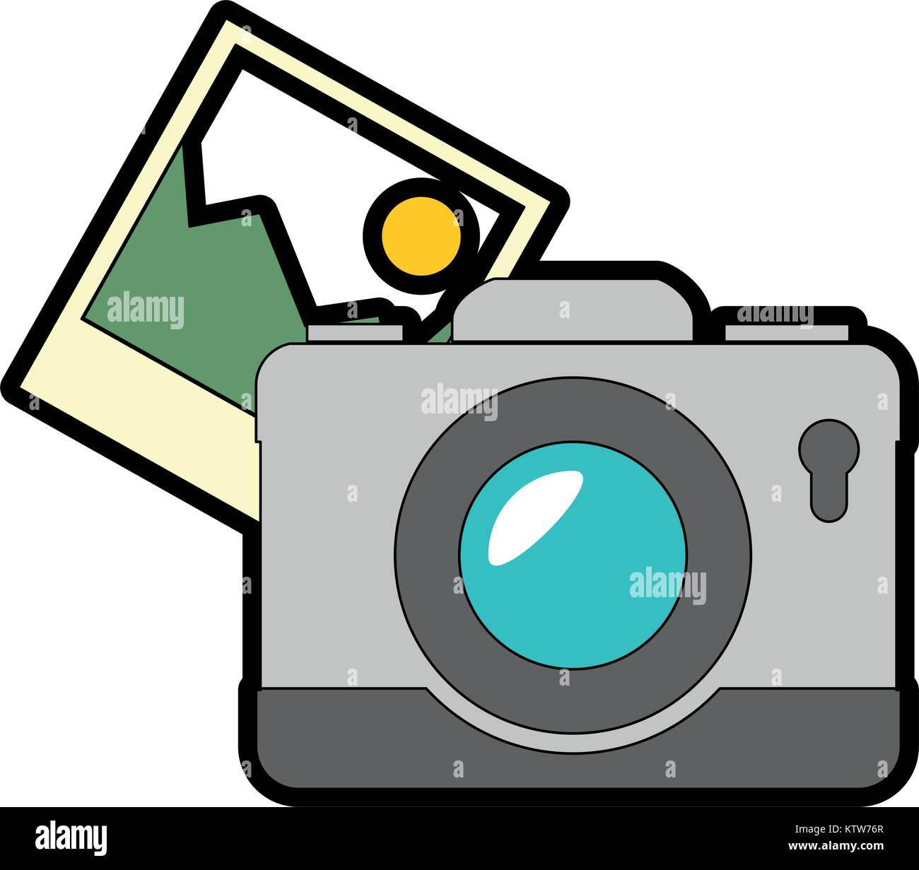 camera photographic with pictures vector illustration design Stock ...