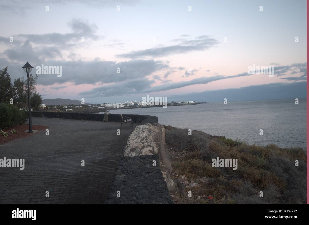ocean view with sunset Stock Photo - Alamy