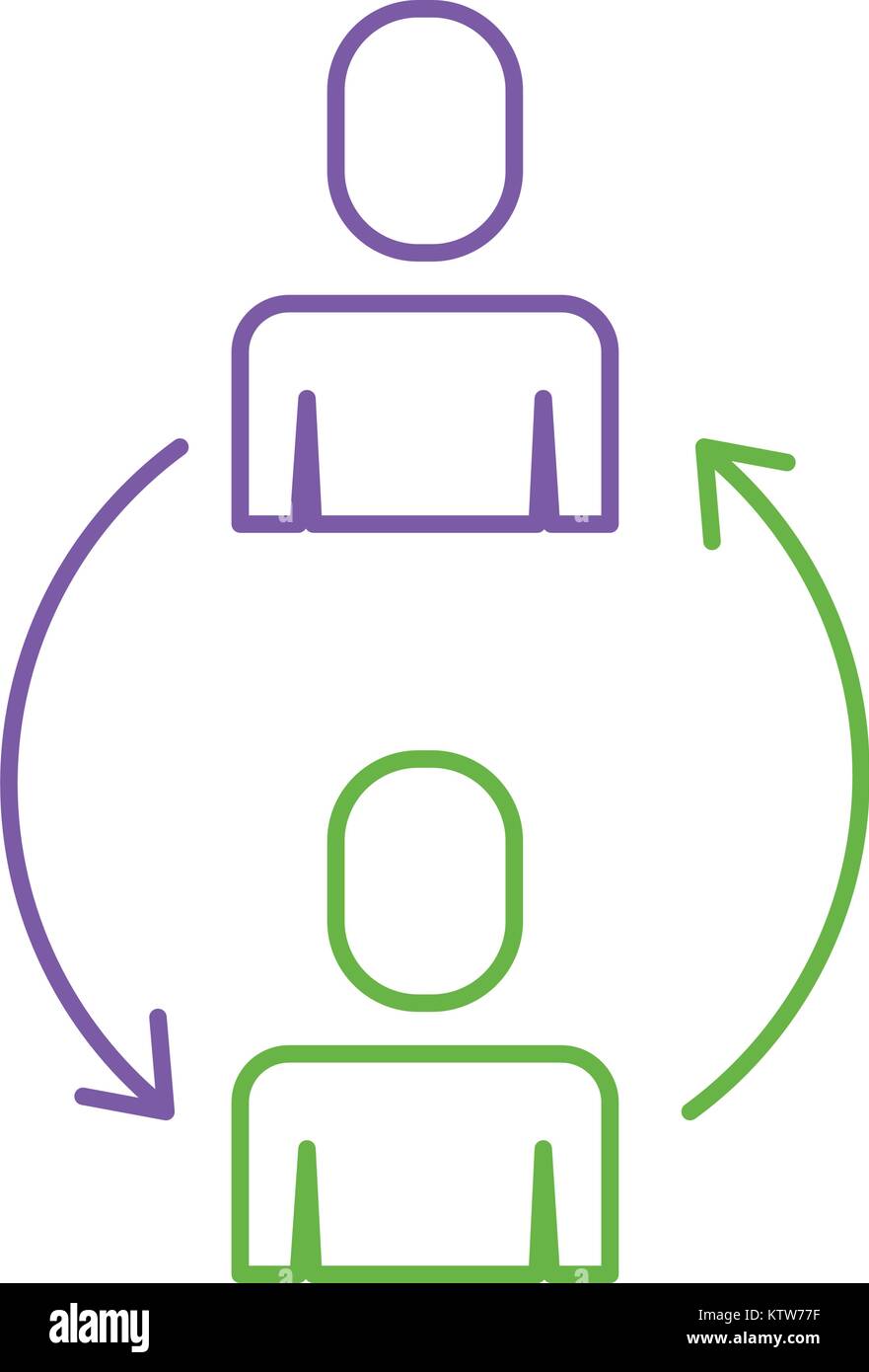 teamwork men cooperation solution arrows Stock Vector Image & Art - Alamy