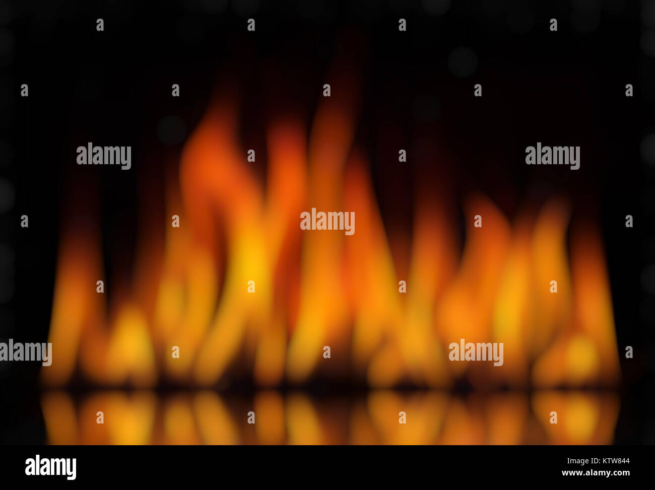 Blurred Fire flames on a black background Stock Photo - Alamy