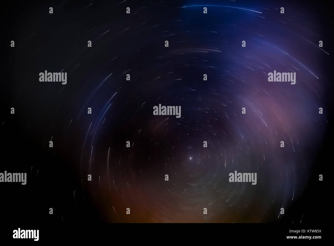 The rotation of the stars around the North Star, and the light cloud of ...