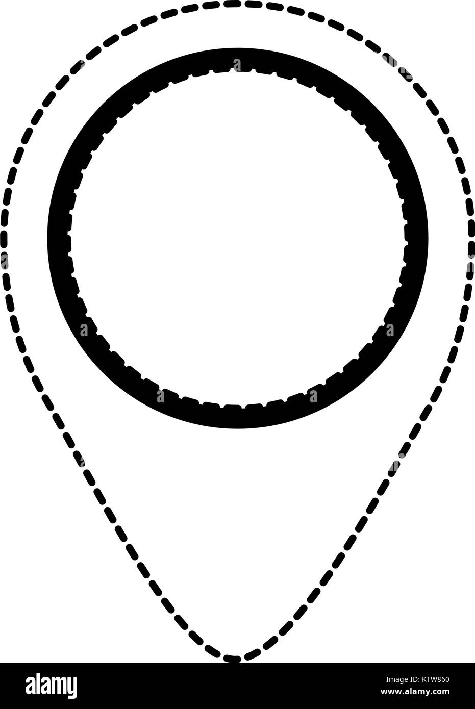 pin pointer location with arrow vector illustration design Stock Vector ...