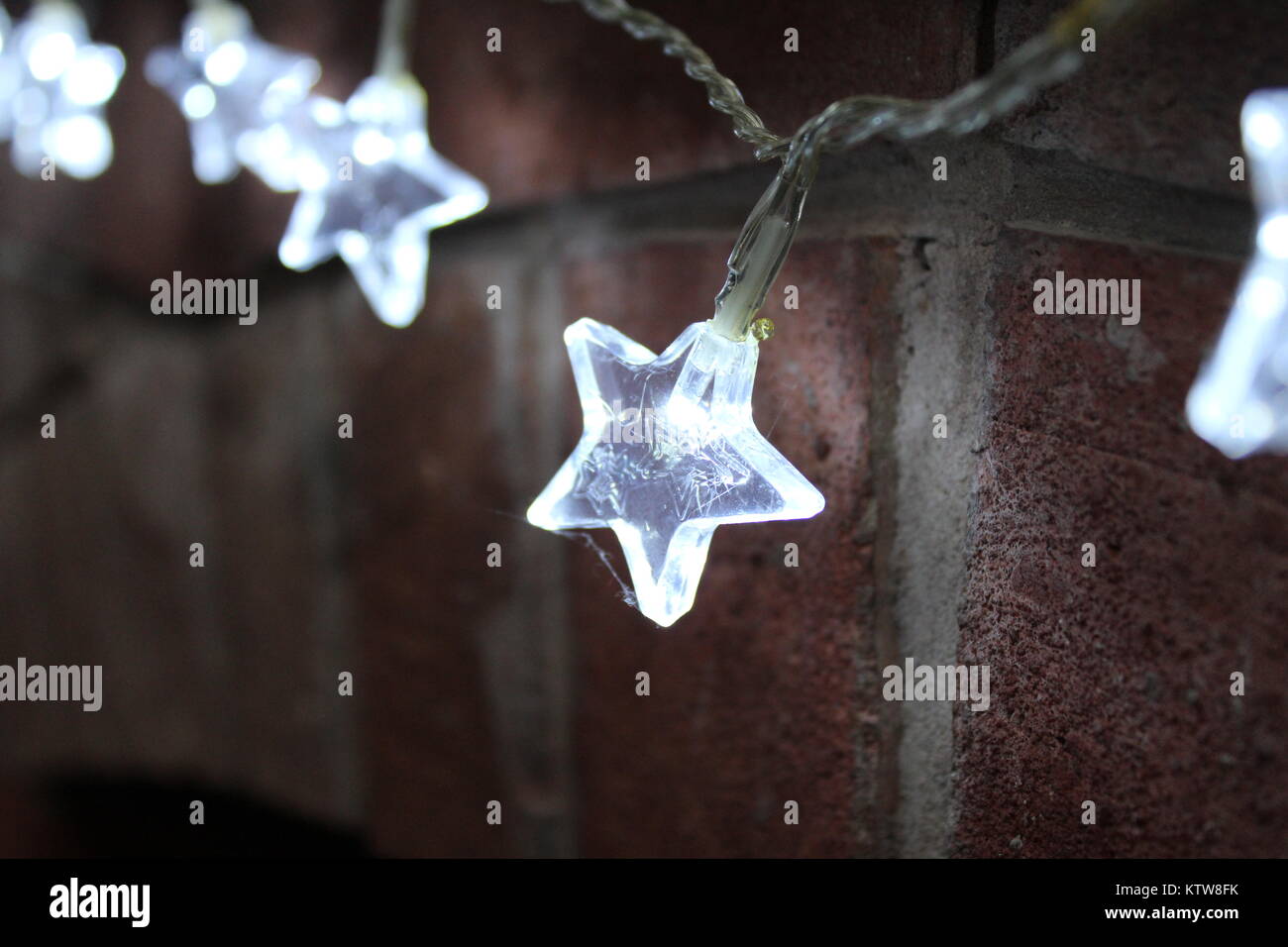 A string of festive lights Stock Photo - Alamy