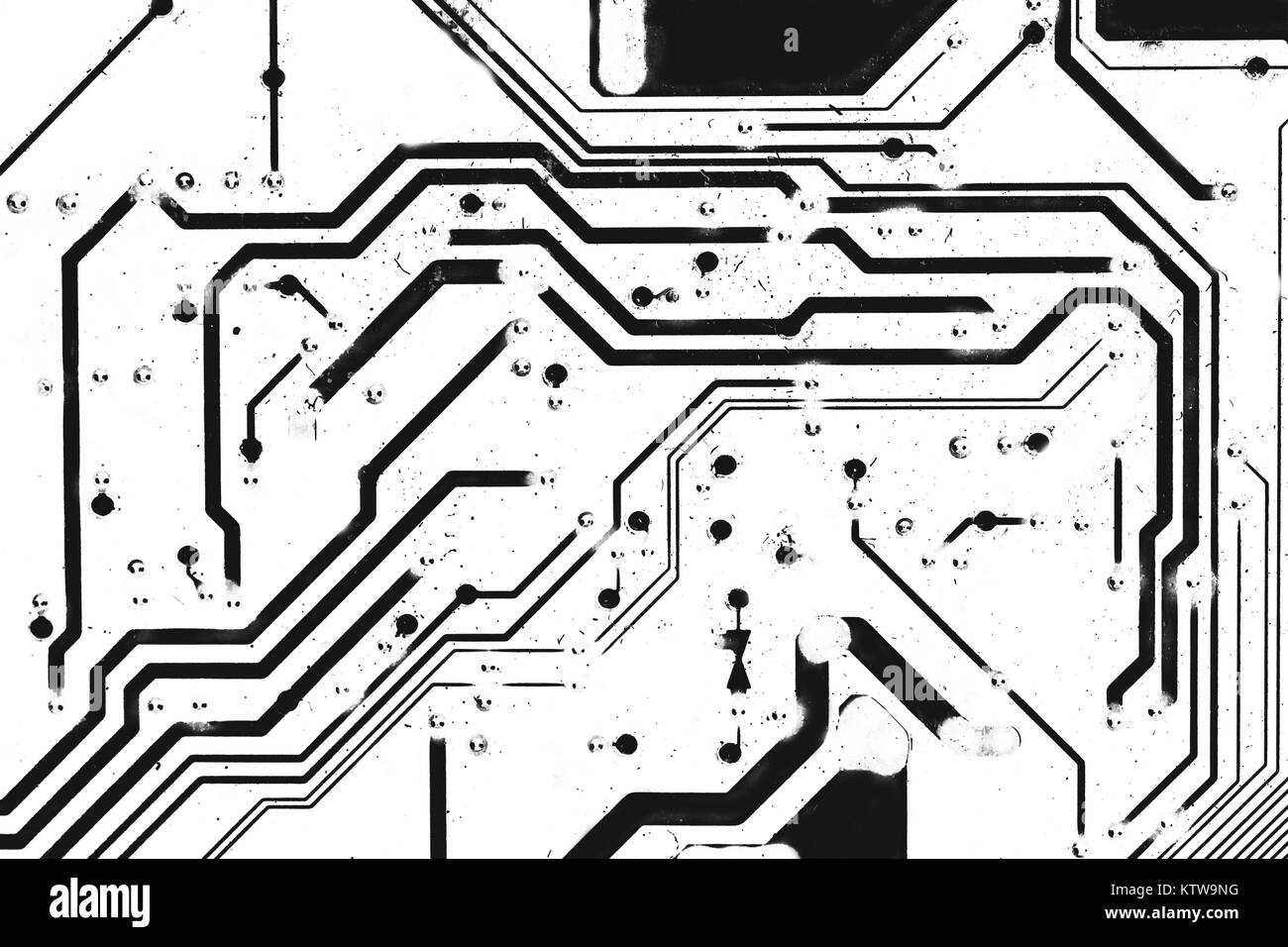 Electric Circuit, Black&white for background Stock Photo - Alamy
