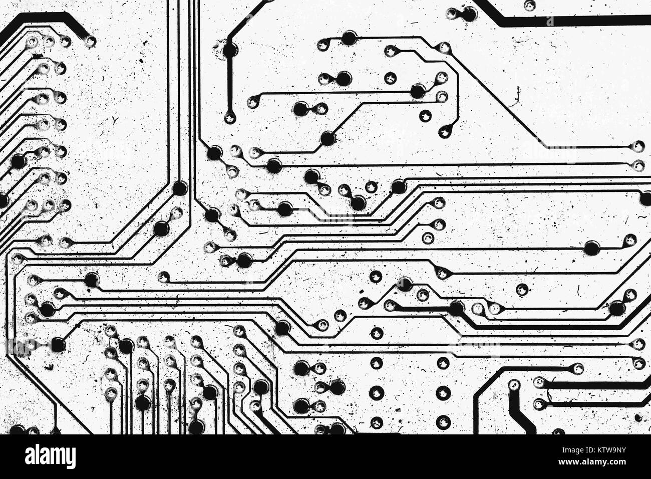 Electric Circuit, Black&white for background Stock Photo - Alamy