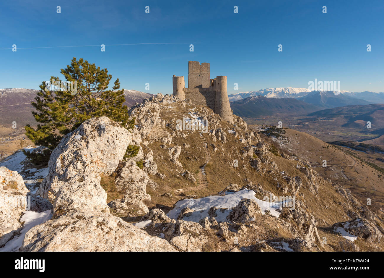 Rocca Calascio (Italy) - The ruins of a medieval village with castle ...