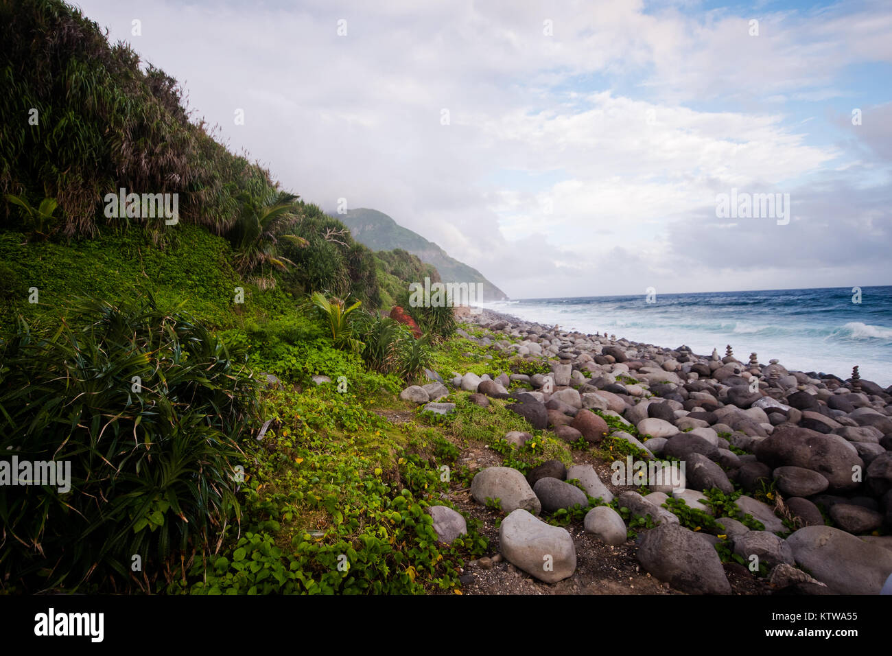 Valugan boulder beach, Batanes, Philippines Stock Photo - Alamy