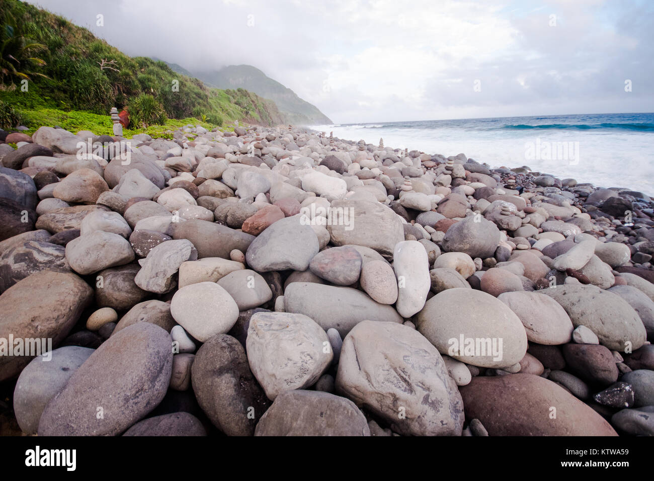 Valugan boulder beach, Batanes, Philippines Stock Photo - Alamy