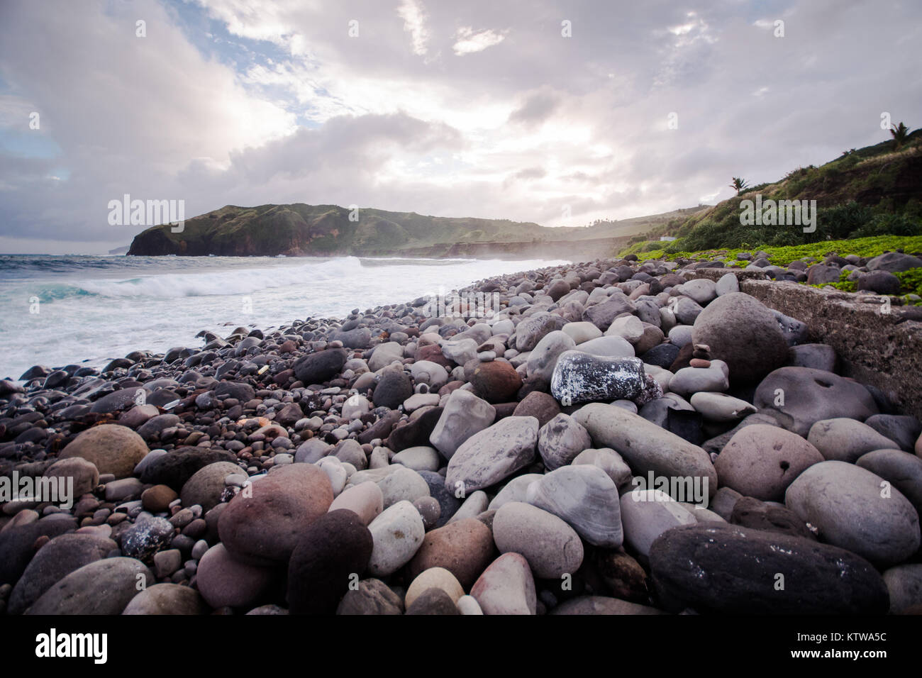 Valugan boulder beach, Batanes, Philippines Stock Photo - Alamy