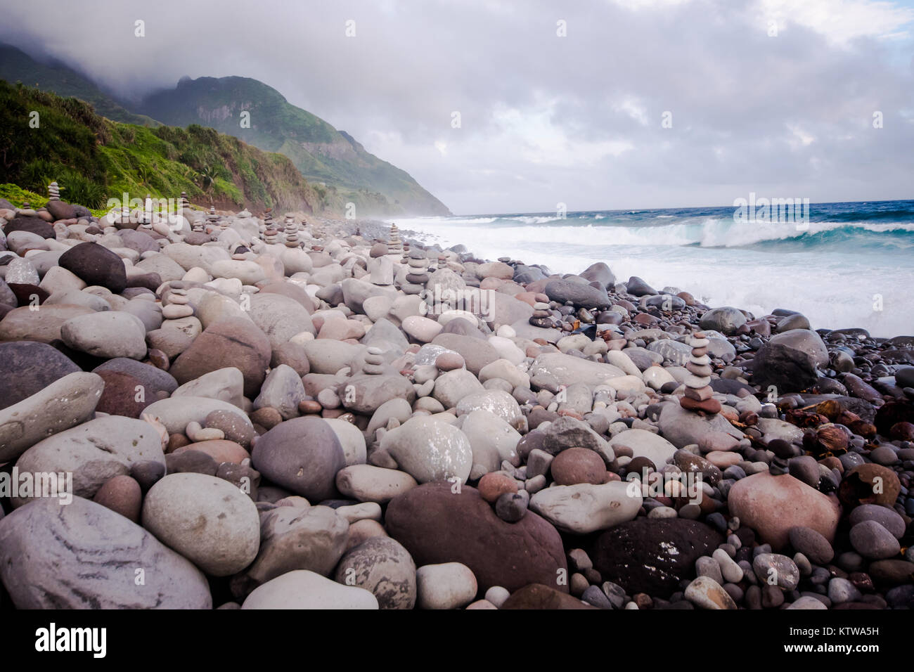 Valugan boulder beach, Batanes, Philippines Stock Photo - Alamy