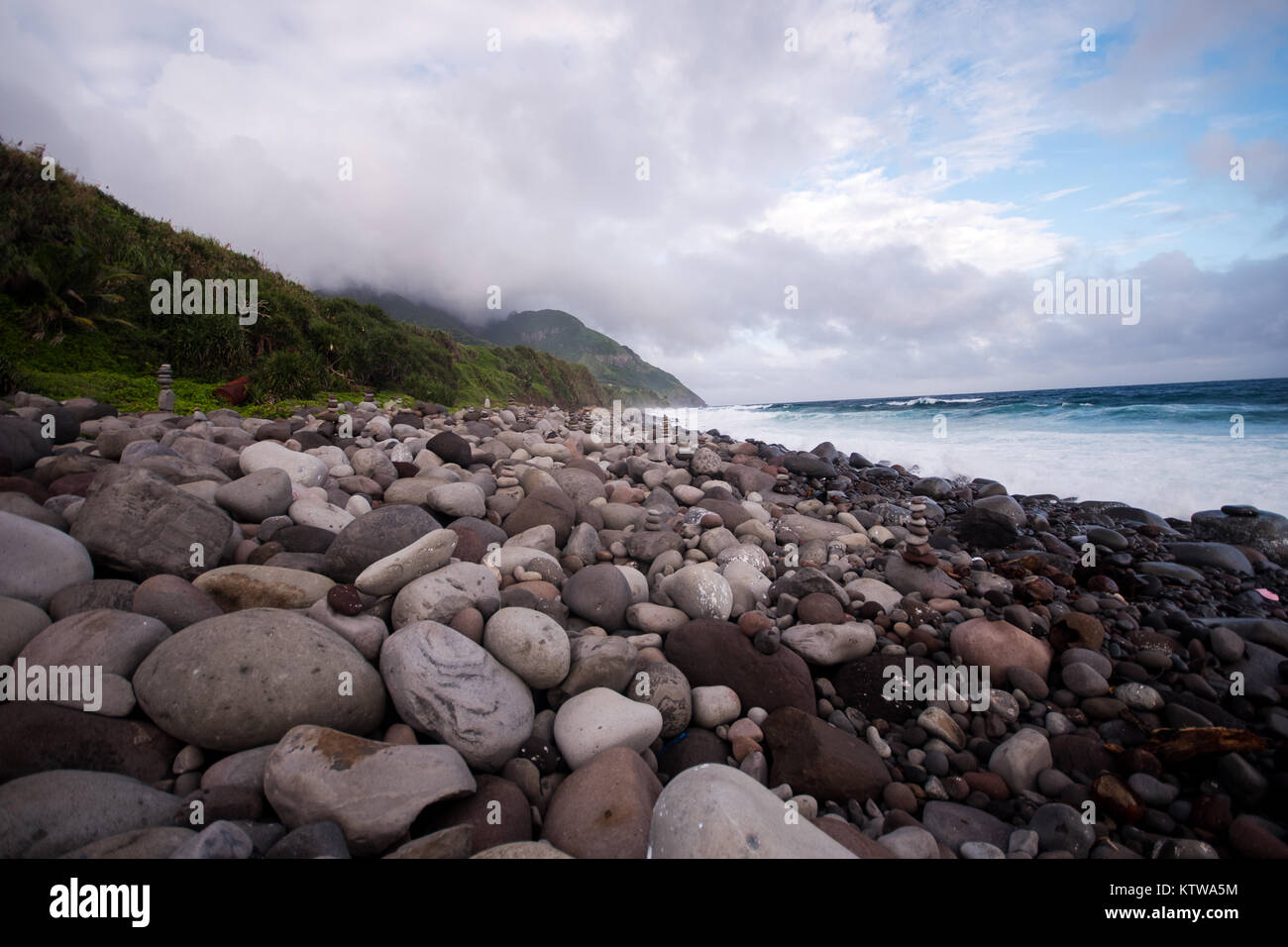 Valugan boulder beach, Batanes, Philippines Stock Photo - Alamy