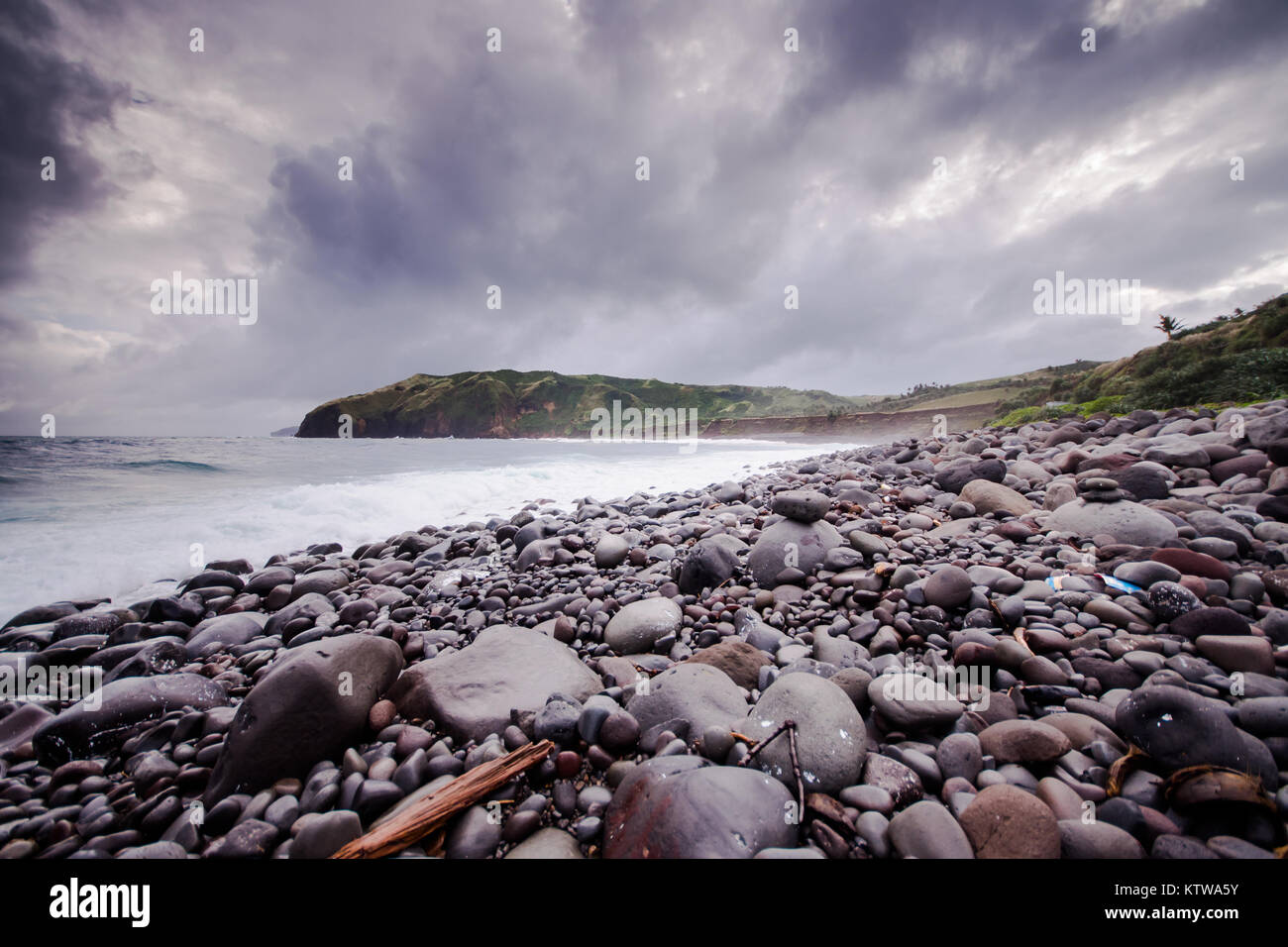 Valugan boulder beach, Batanes, Philippines Stock Photo - Alamy