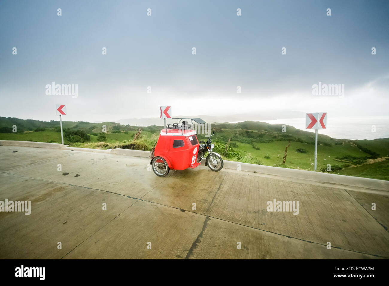 Tricycle as mode of transportation at Batanes, Philippines Stock Photo ...