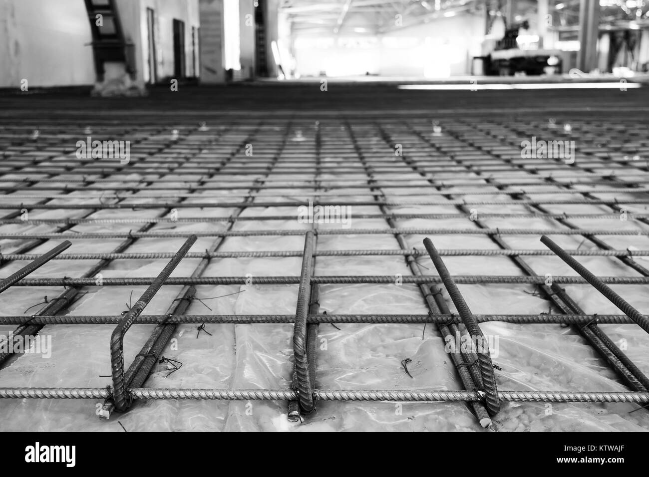 Concrete Reinforcement Stack Steel Rebar Stock Photos & Concrete ...