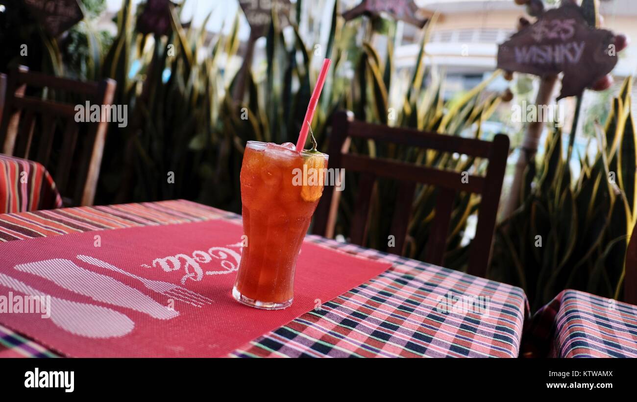 Glass of Lemon Lime IceTea Nary Kitchen Bar Restaurant Khmer Food ...