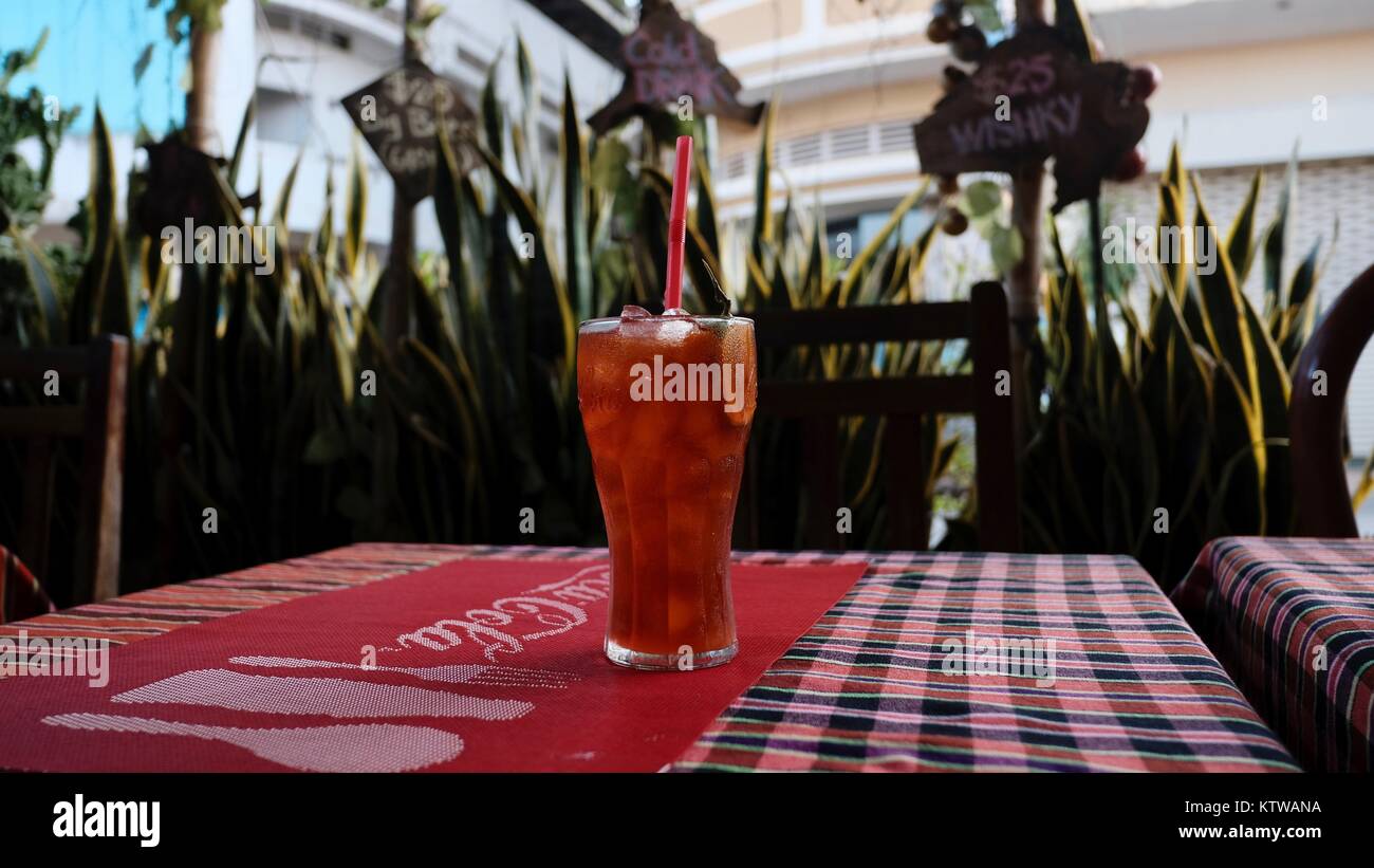 Glass of Lemon Lime IceTea Nary Kitchen Bar Restaurant Khmer Food ...