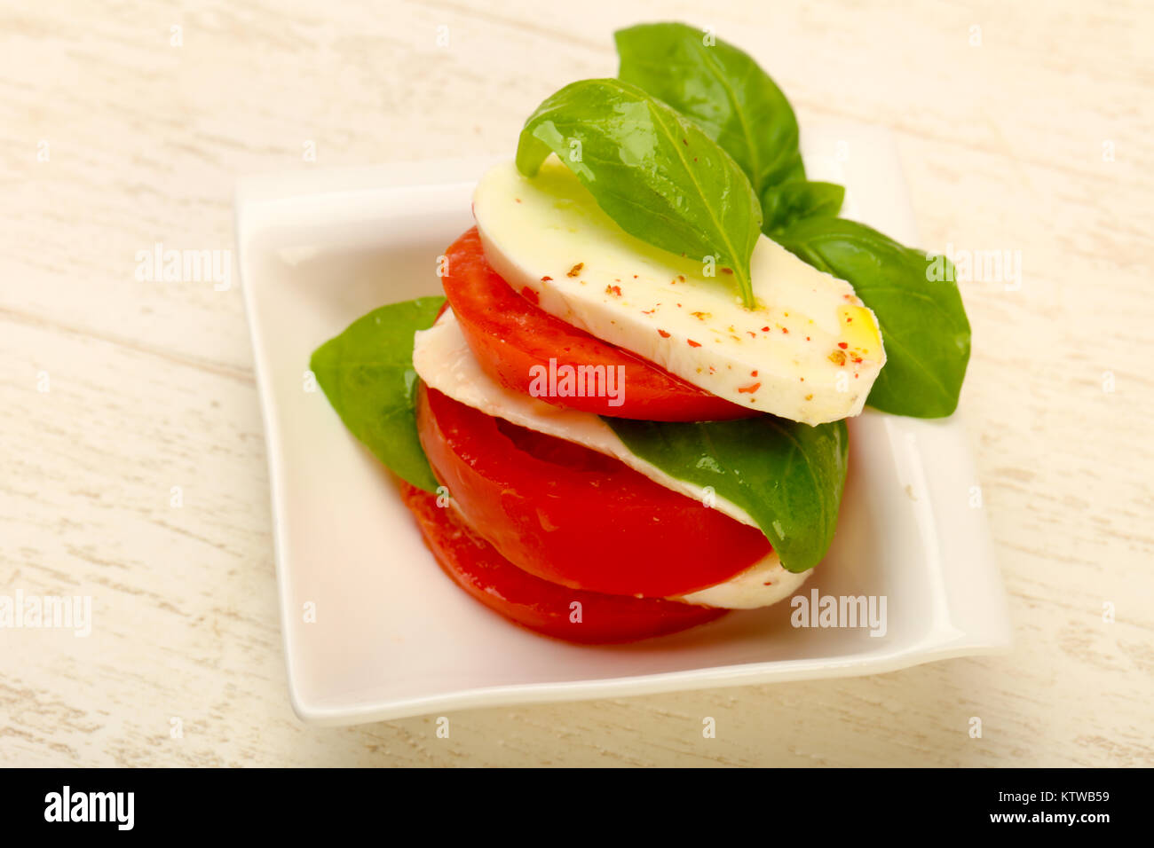 Italian Caprese salad Stock Photo - Alamy