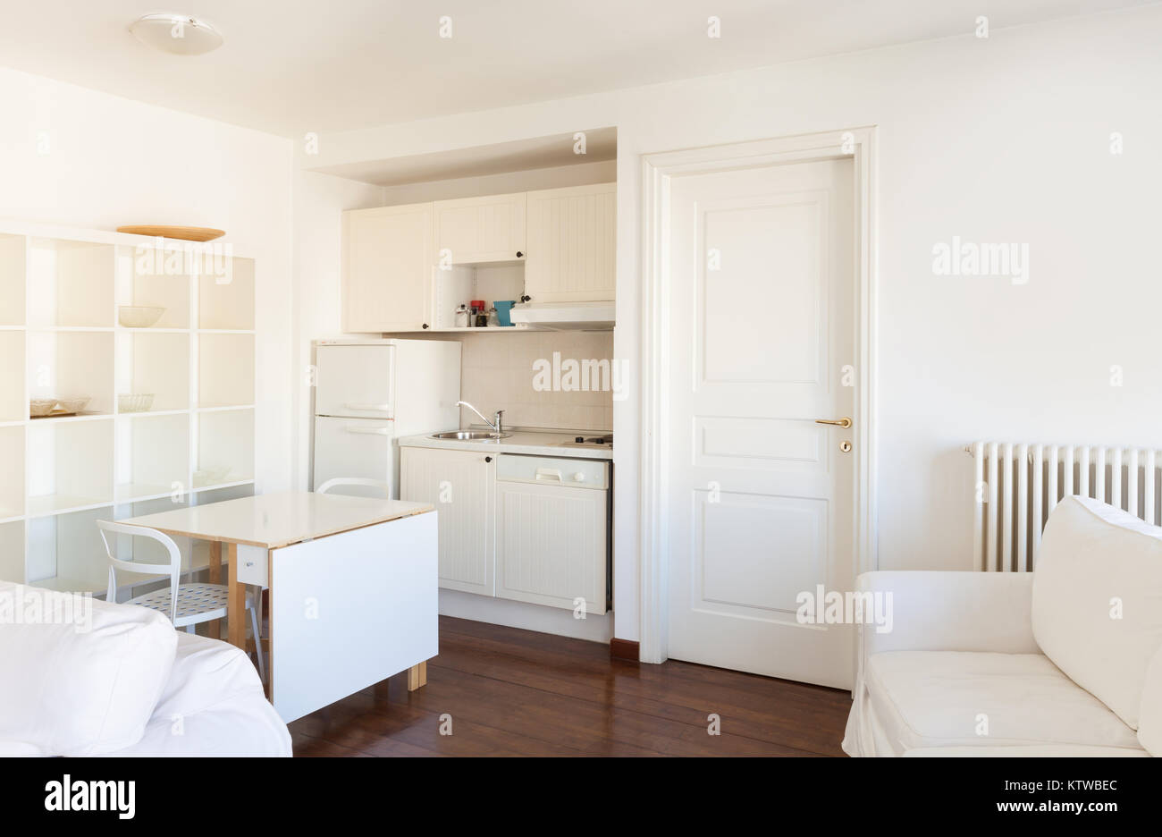 Interior, small apartment, room view Stock Photo - Alamy
