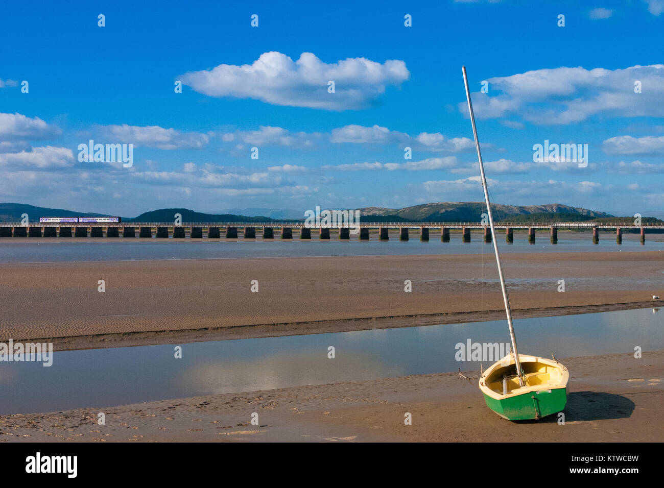 Train crossing viaduct arnside cumbria hi-res stock photography and ...