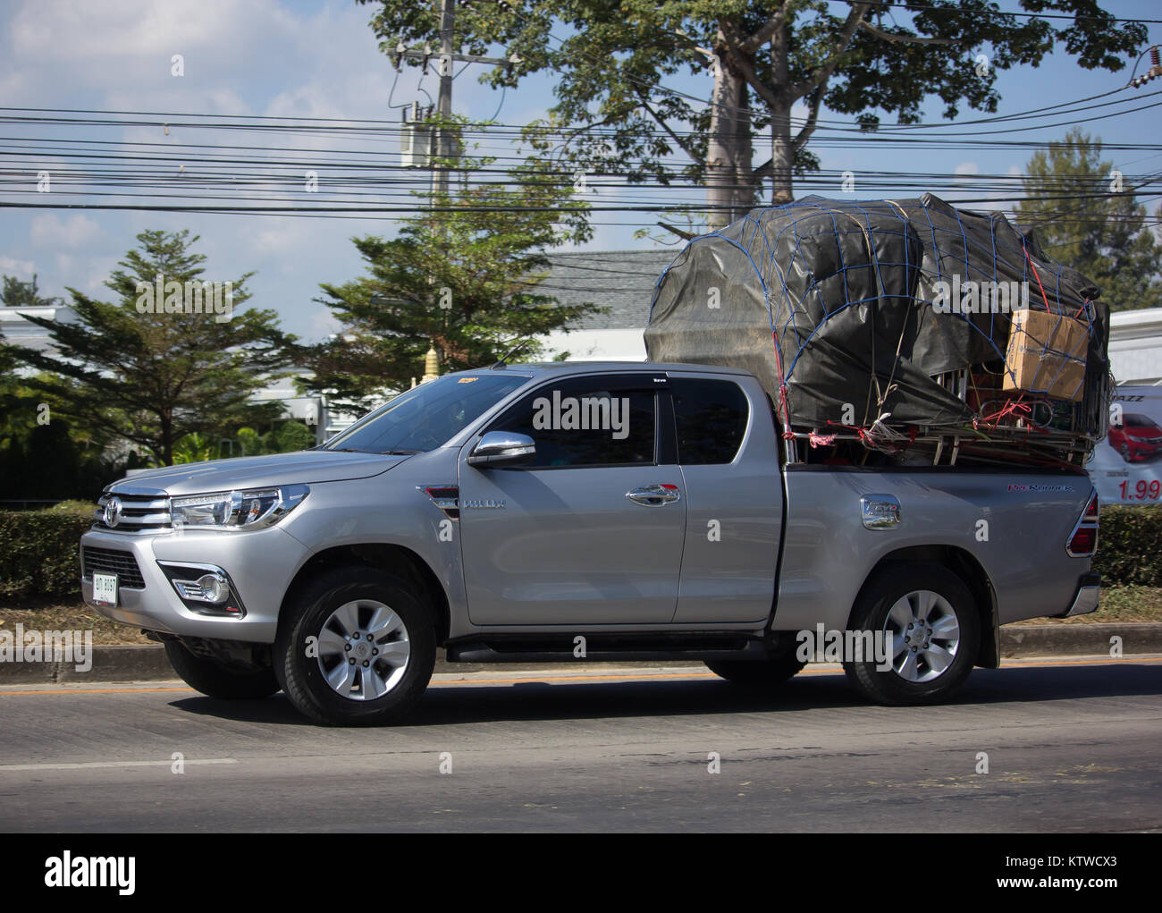 CHIANG MAI, THAILAND -DECEMBER 12 2017: Private Pickup Truck Car Toyota ...