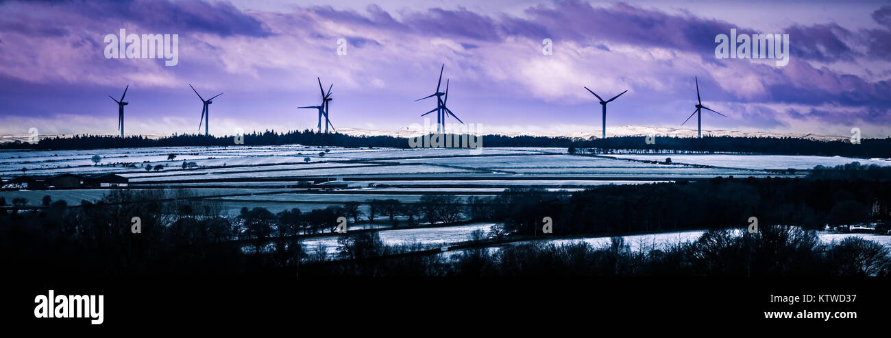 Knabs Ridge Wind Farm, Penny Pot Lane, Harrogate North Yorkshire Stock ...