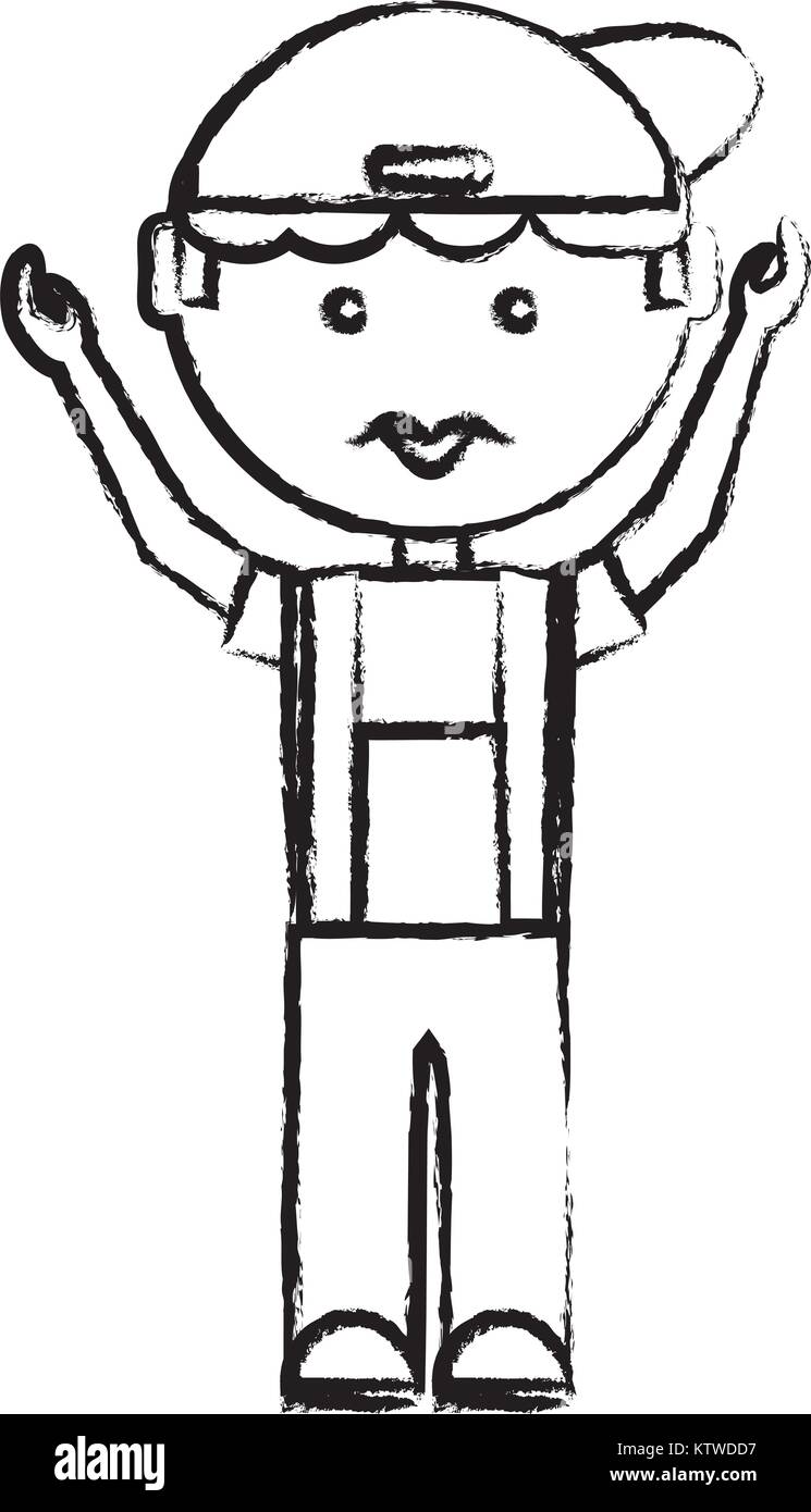 cartoon mechanic man icon Stock Vector Image & Art - Alamy
