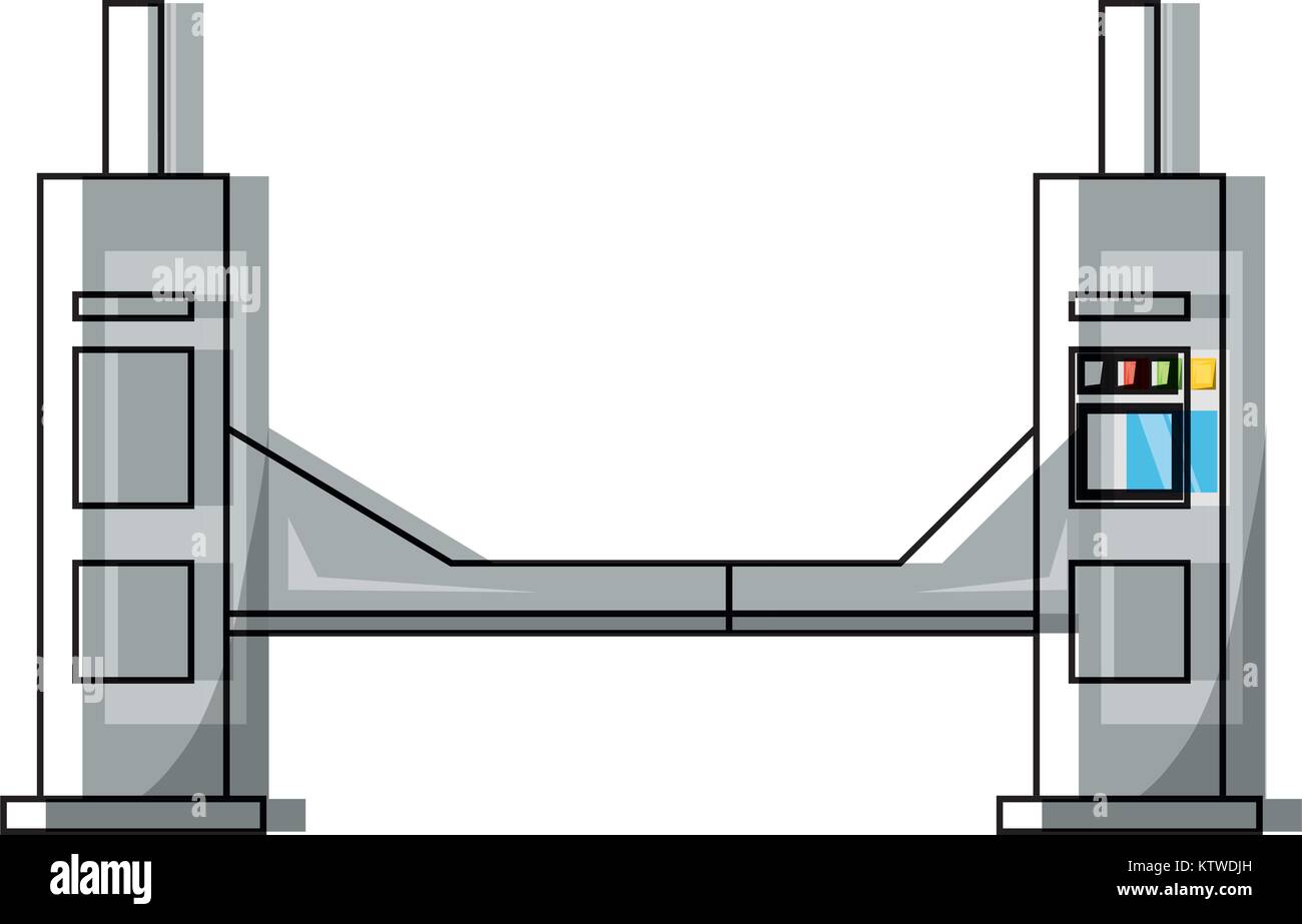 Car Lifting Machine Stock Vector Image & Art - Alamy