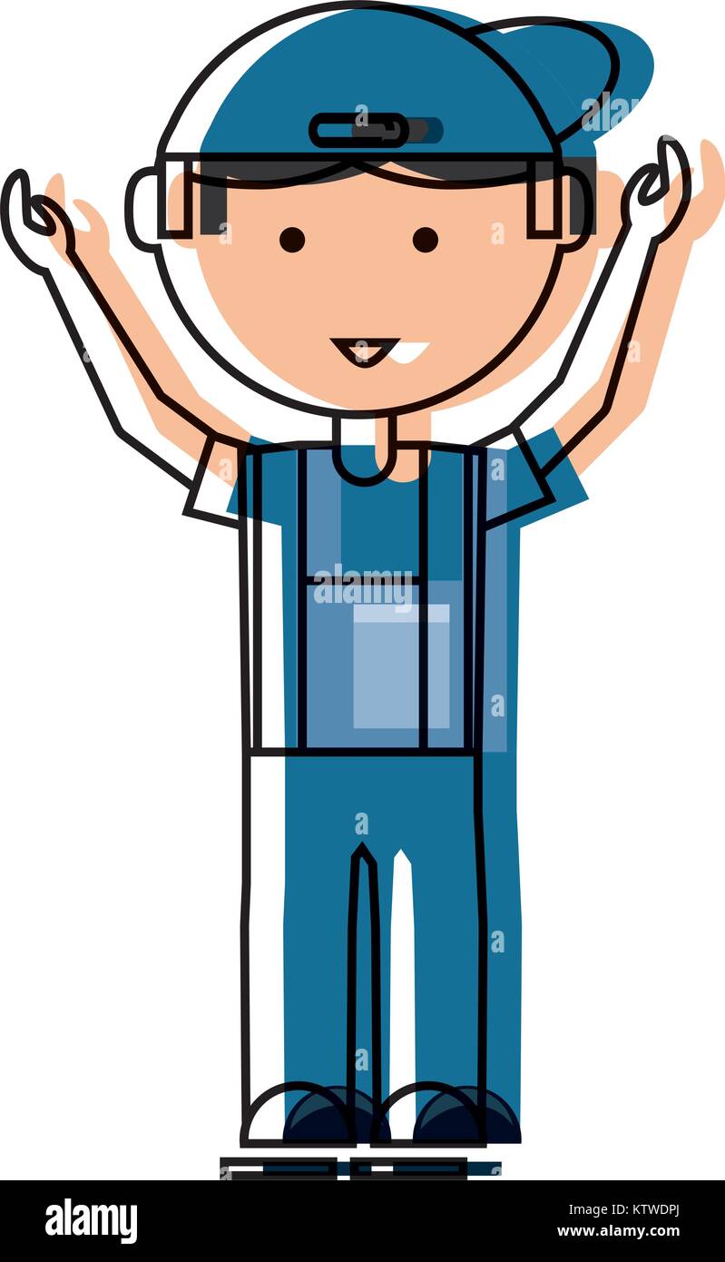 cartoon mechanic man icon Stock Vector Image & Art - Alamy