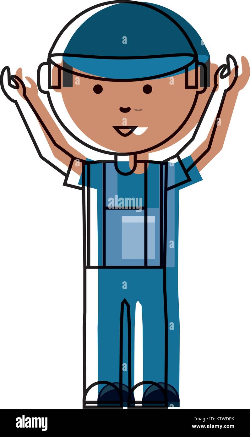 cartoon mechanic man icon Stock Vector Image & Art - Alamy