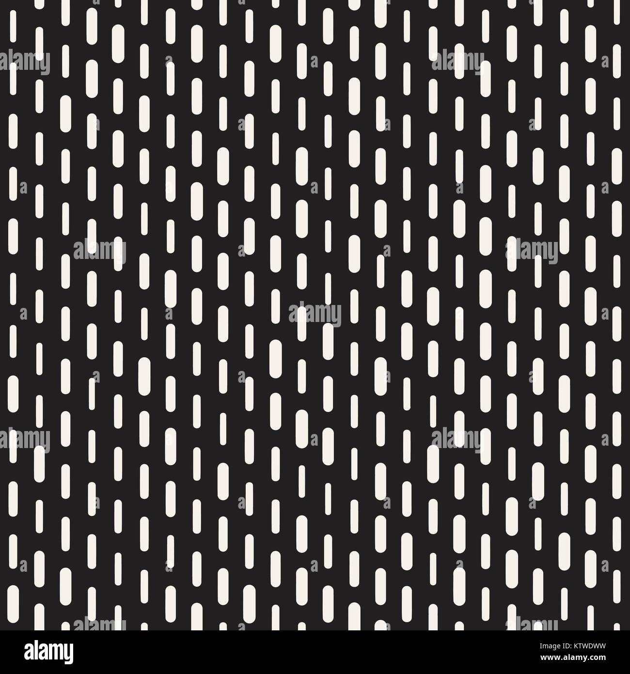 Black and White Irregular Rounded Dashed Lines Pattern. Modern Abstract ...