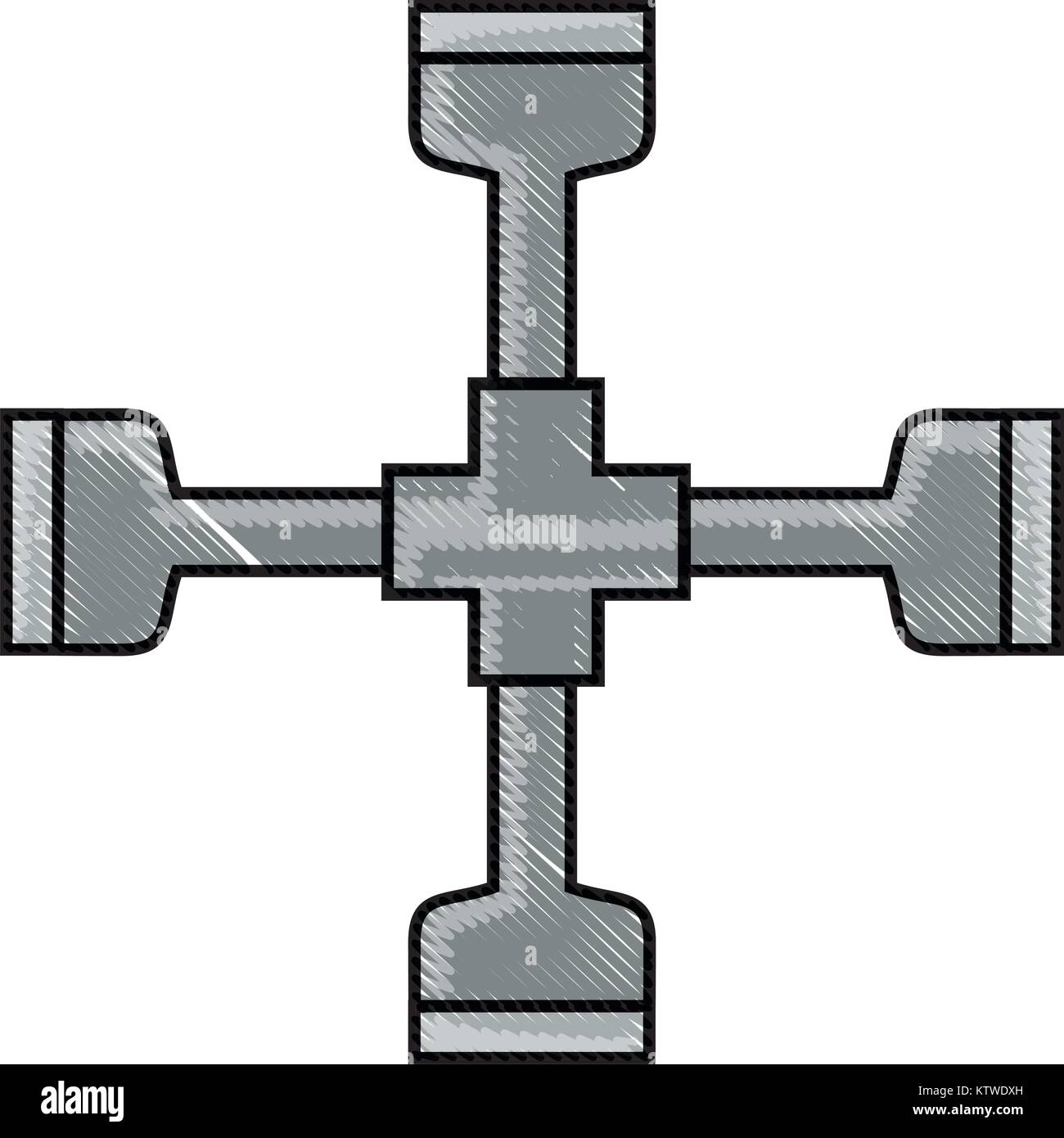 cross piece tool icon Stock Vector Image & Art - Alamy