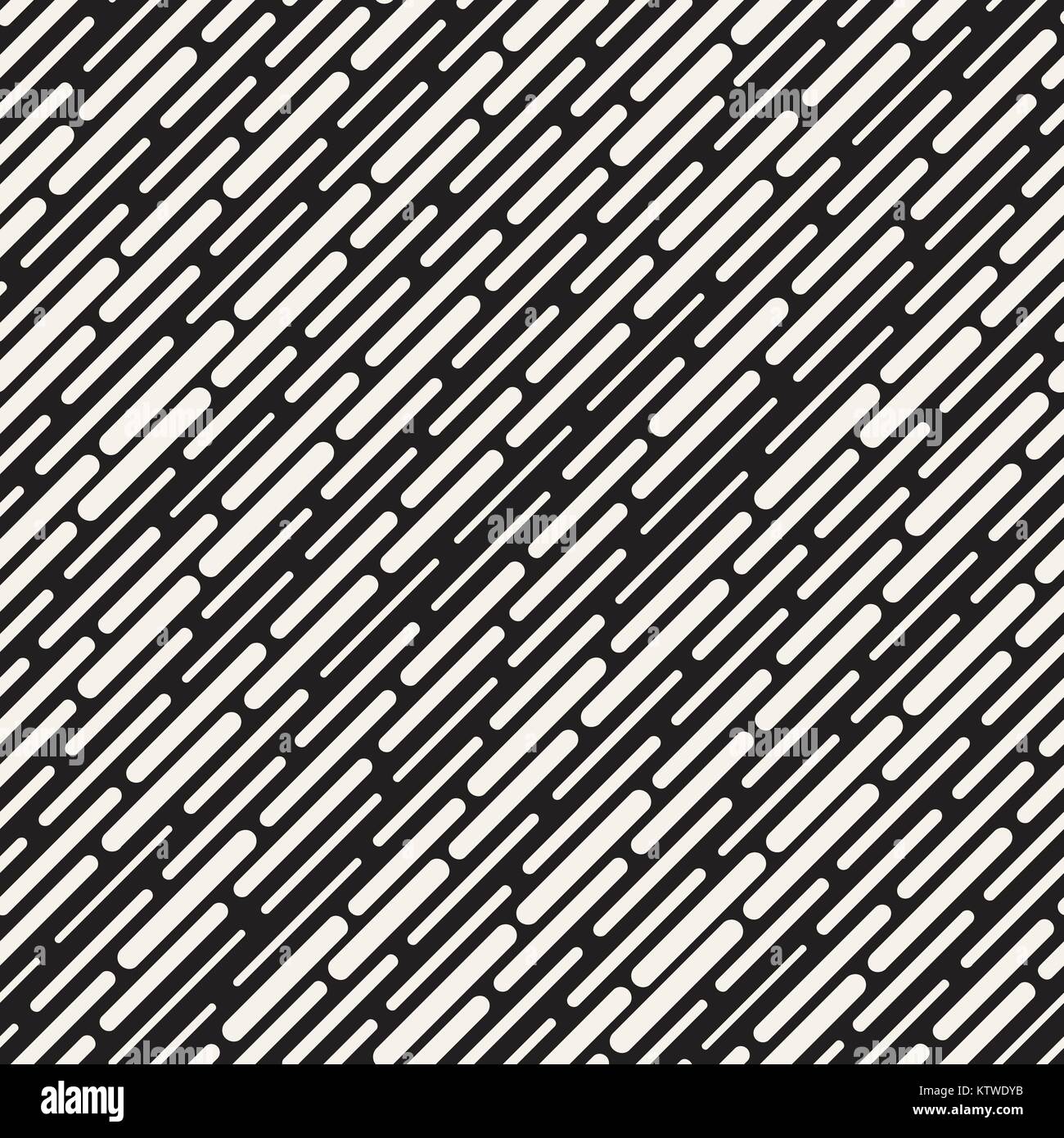 Black and White Irregular Rounded Dashed Lines Pattern. Modern Abstract ...