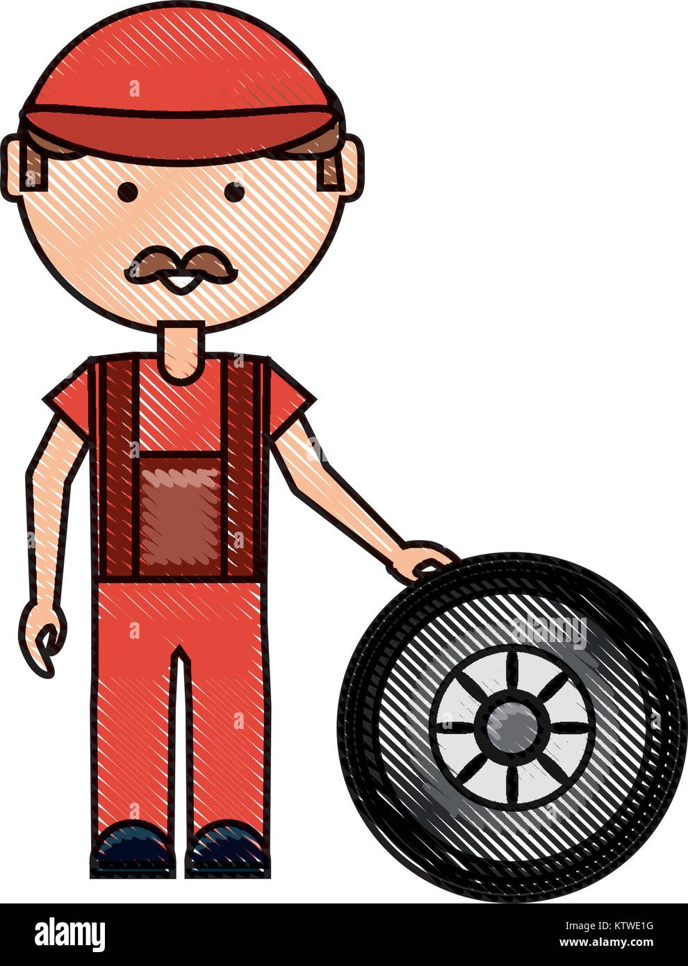 Car engine check young Cut Out Stock Images & Pictures - Alamy