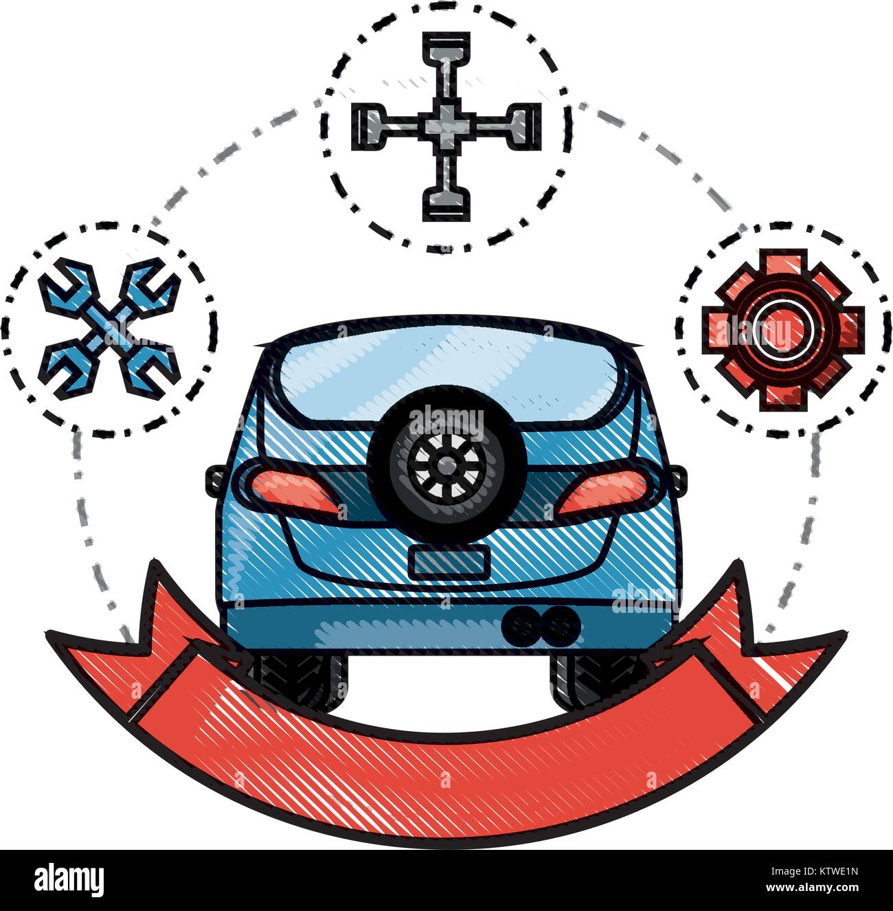 car service design Stock Vector Image & Art - Alamy