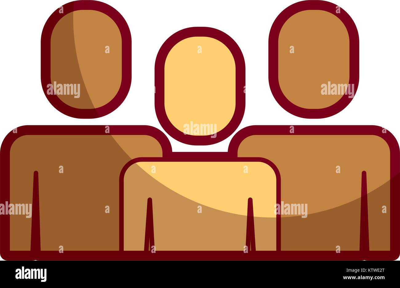 portrait business people teamwork partnership Stock Vector Image & Art ...