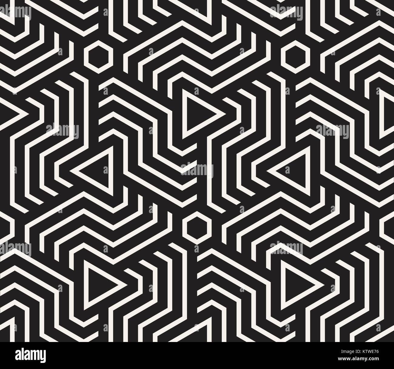Vector seamless pattern. Modern stylish texture. Repeating geometric ...