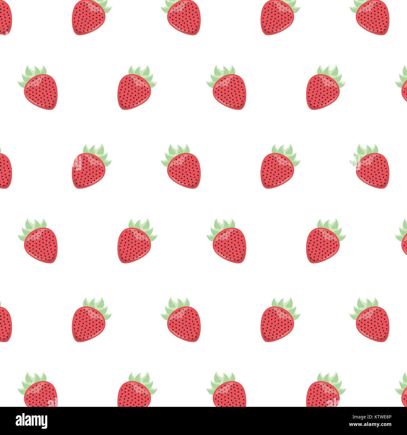 fresh strawberry fruit seamless pattern Stock Vector Image & Art - Alamy