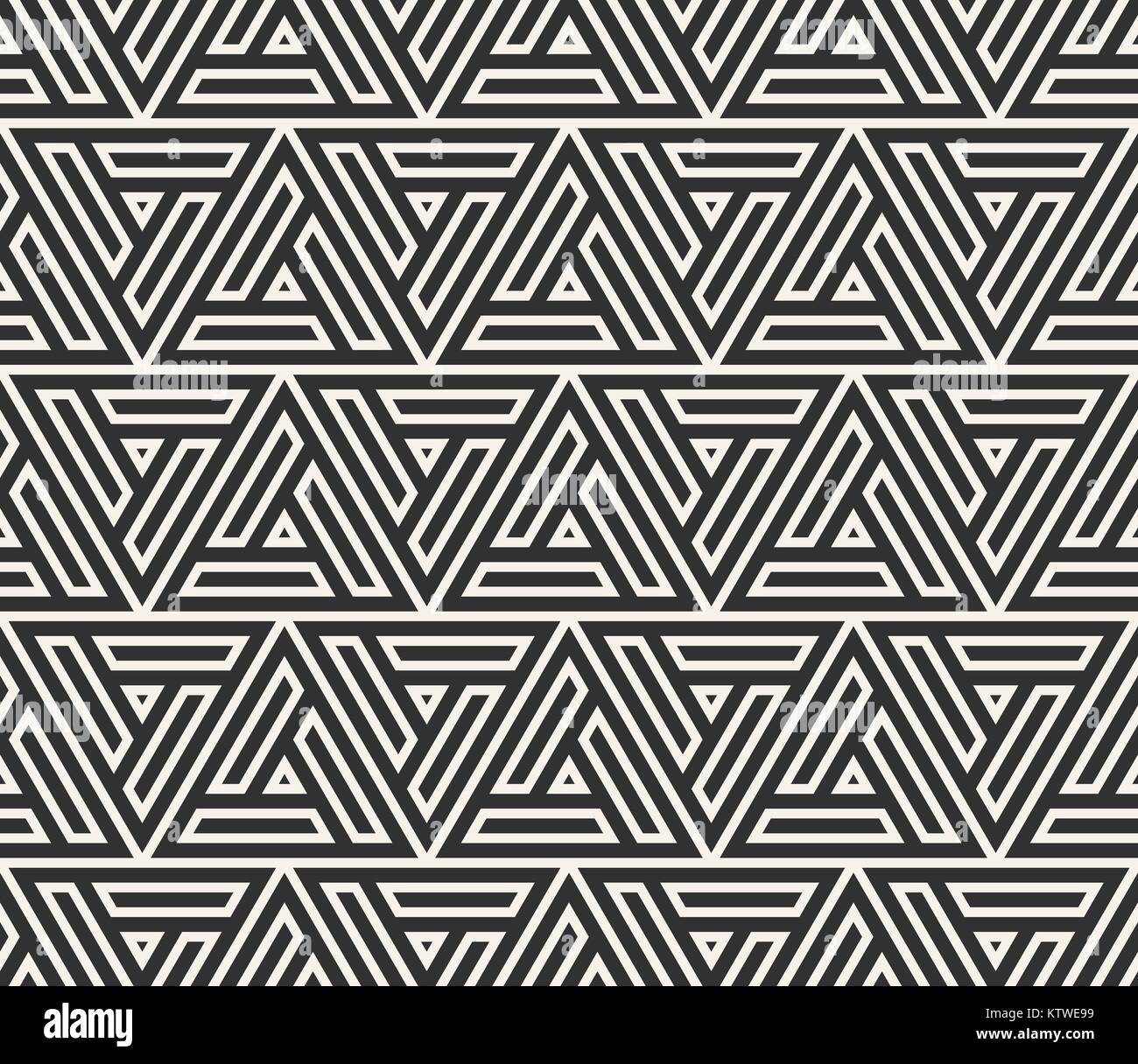 Vector seamless lines pattern. Modern stylish triangle shapes texture ...