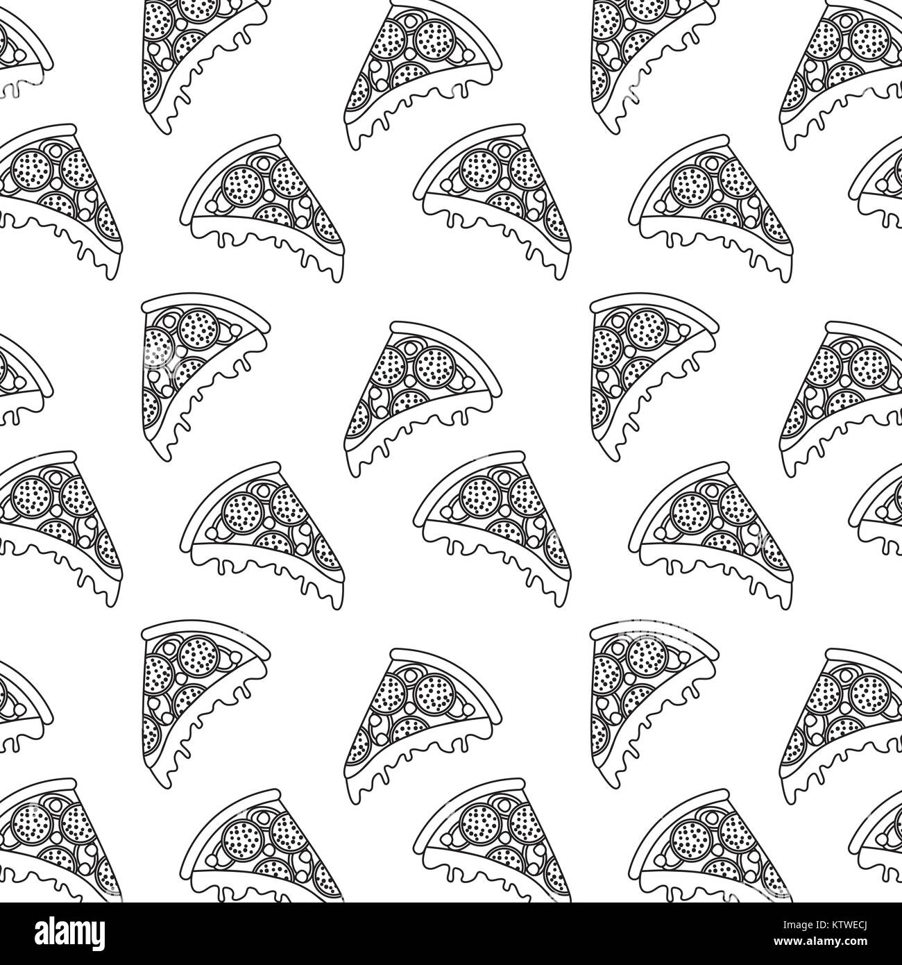 fast food pizza seamless pattern Stock Vector Image & Art - Alamy