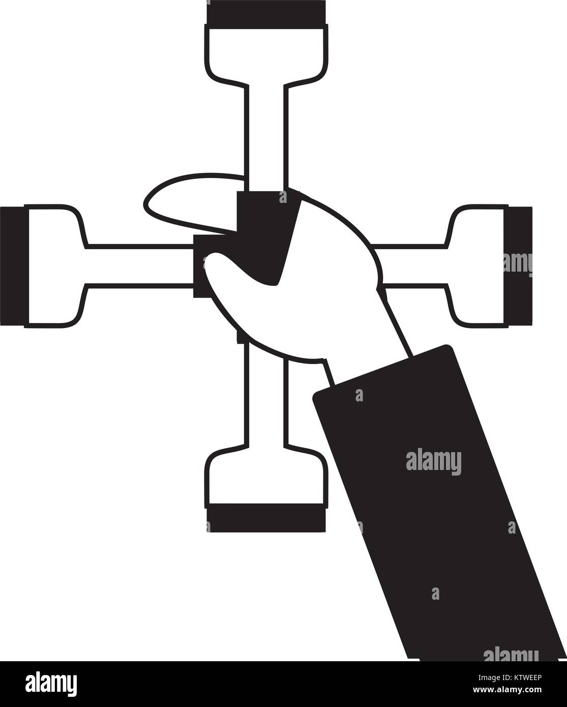 cross piece tool icon Stock Vector Image & Art - Alamy