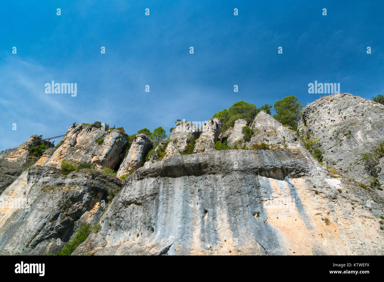 Via Ferrata, Escabas River, Priego, Ruta del Mimbre, Cuenca, Castilla ...