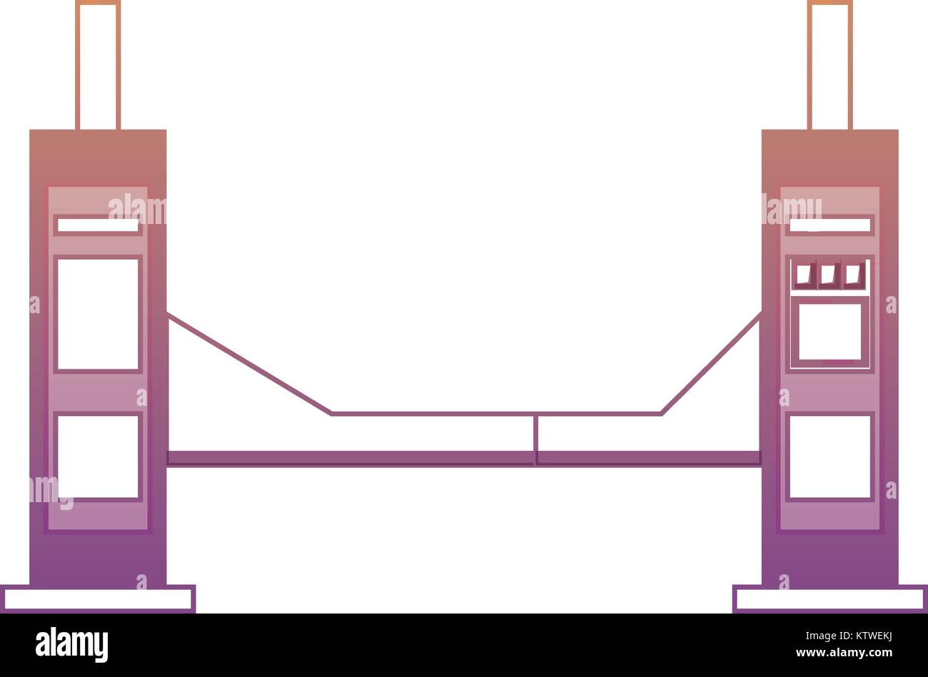 Car Lifting Machine Stock Vector Image & Art - Alamy