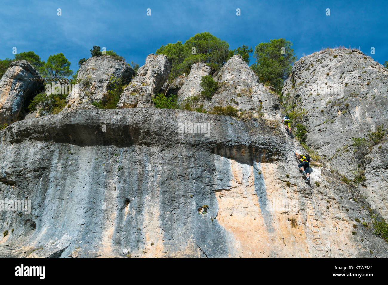 Via Ferrata, Escabas River, Priego, Ruta del Mimbre, Cuenca, Castilla ...