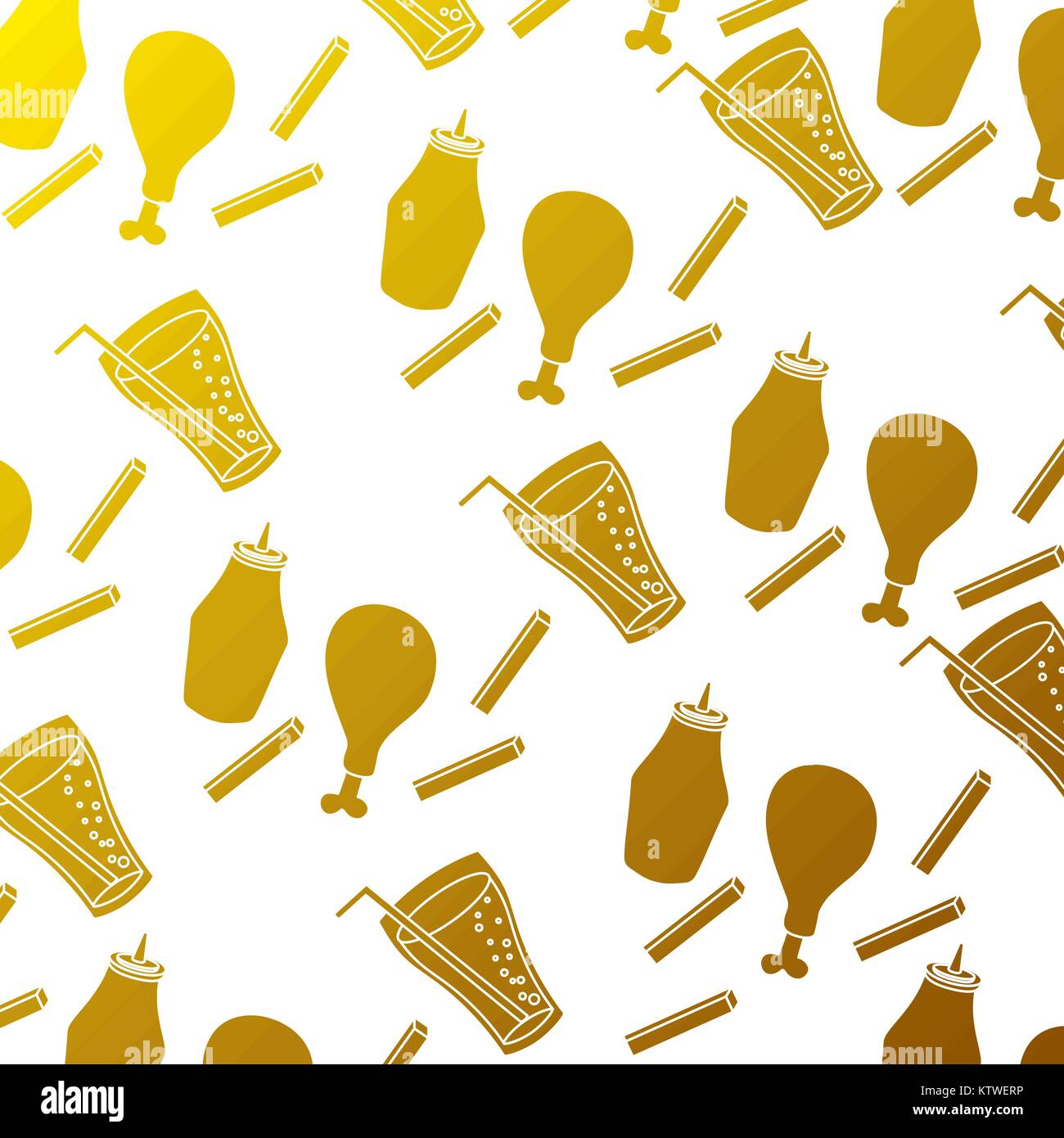 Chicken burger cola fries Stock Vector Images - Alamy