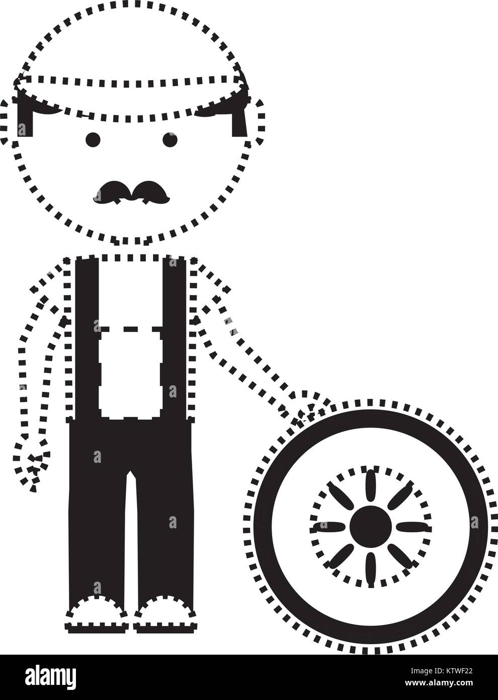 cartoon mechanic man icon Stock Vector Image & Art - Alamy